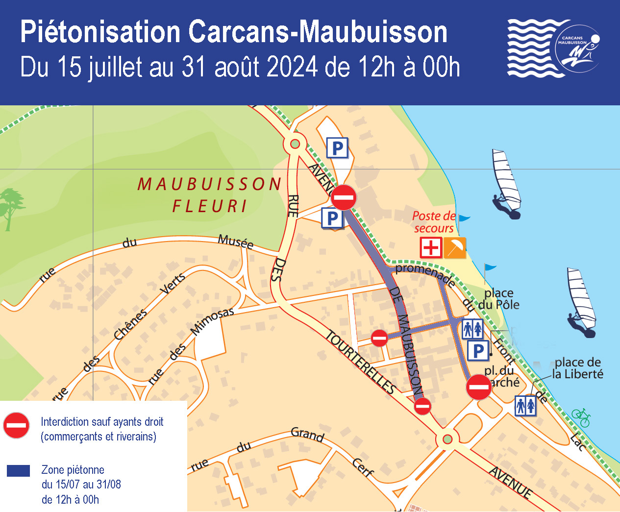 PIÉTONISATION de Carcans Maubuisson | Carcans (Gironde) | Site officiel